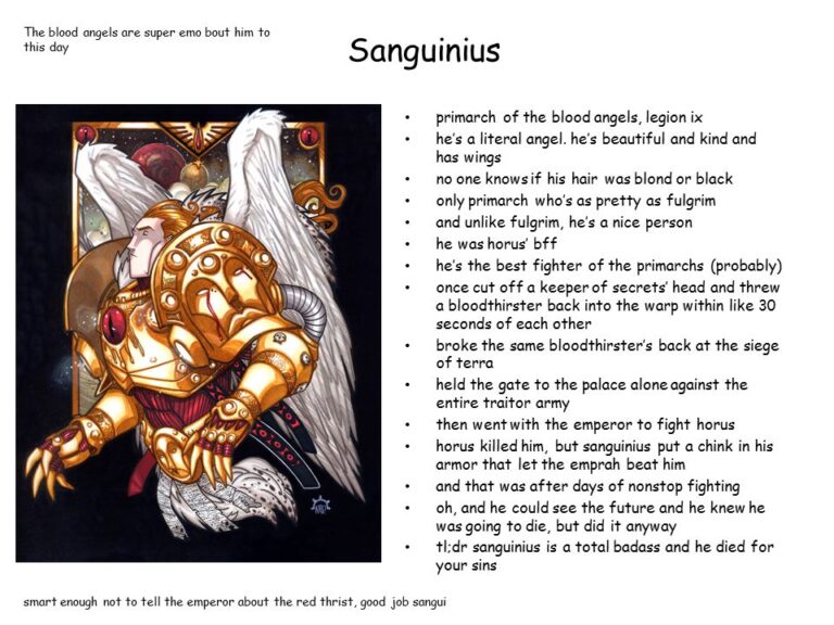 Primarch Pilgrimage: Sanguinius: The Great Angel - WH40K Book Club